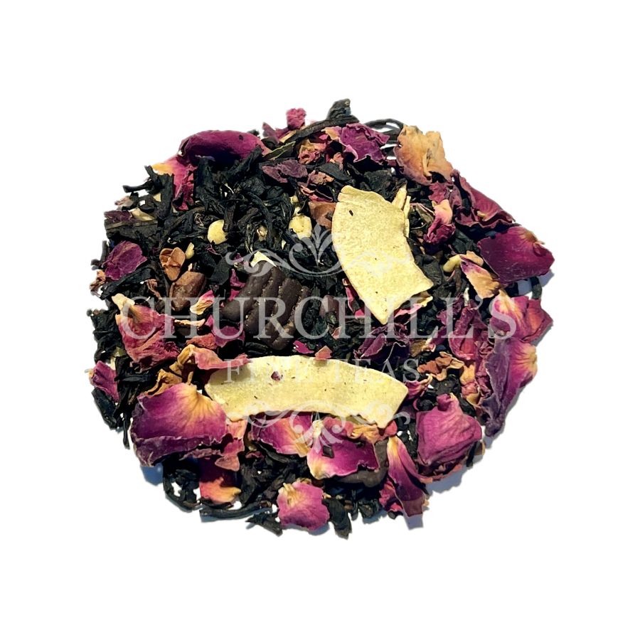 Loose Leaf Chocolate & Roses Black Tea - Churchill's Fine Teas