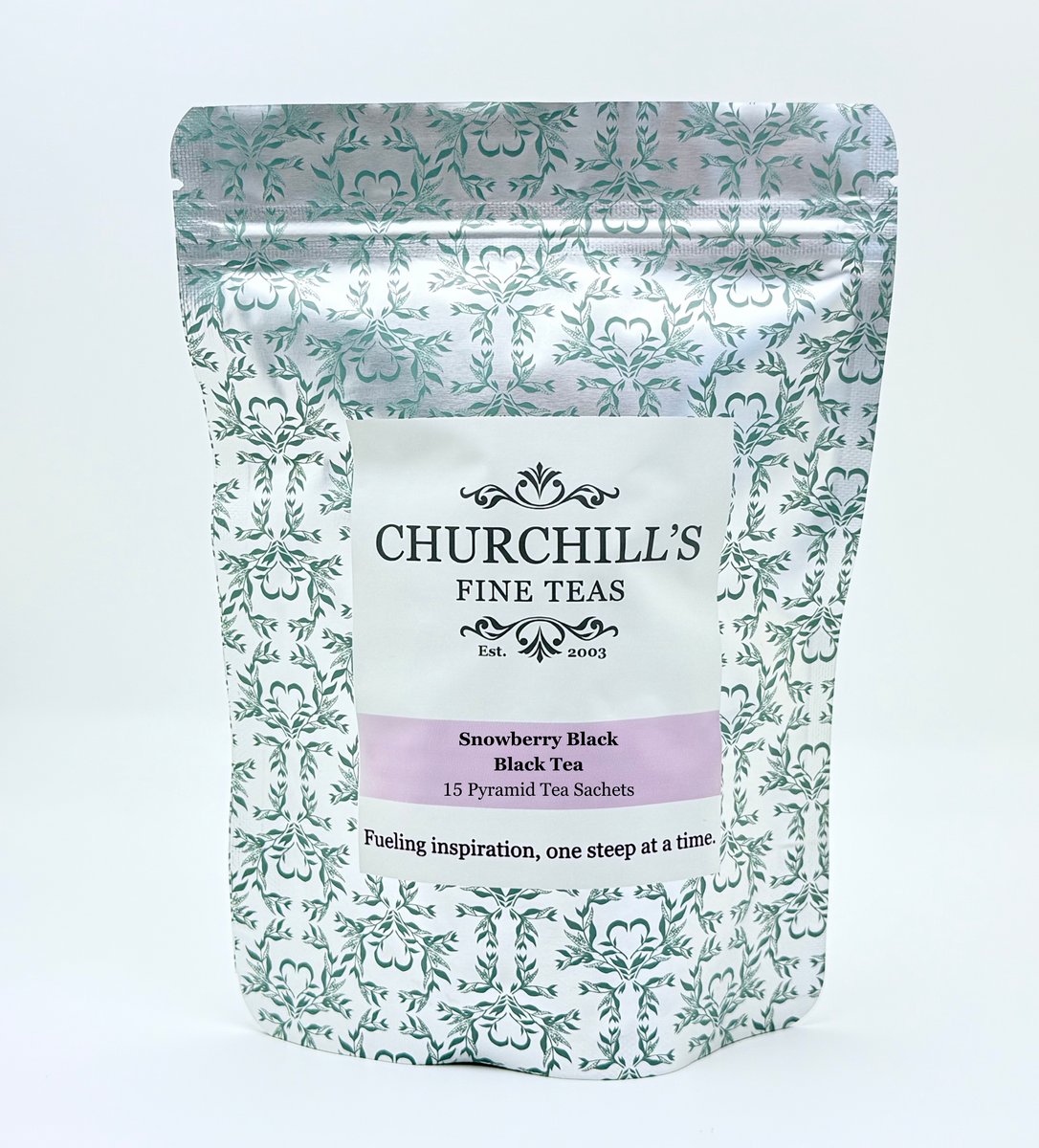 Snowberry Black Tea 15 Ct. Pyramid Tea Sachet Pouch – Churchill's Fine Teas