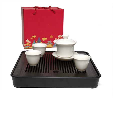 Gong Fu Gaiwan Porcelain Tea Set – Churchill's Fine Teas